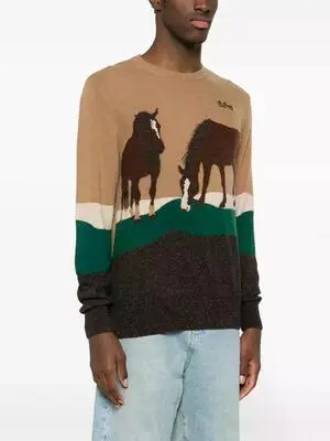 MC2 SAINT BARTH Donegal Riding Crew Neck Jumper