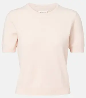 MAISON MARGIELA Knitted Virgin Wool T-shirt - Pink