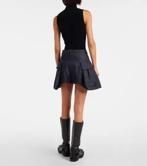 Sacai High-rise Denim Shorts