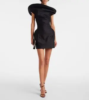 Magda Butrym Asymmetrical Cotton Corset Dress