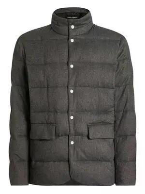 Dolce & Gabbana Quilted Down Jacket With High Neck
