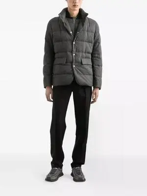 Dolce & Gabbana Quilted Down Jacket With High Neck