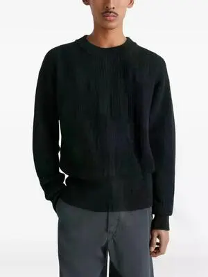 LEMAIRE Ribbed Wool Crewneck Sweatshirt