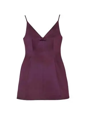 MARC JACOBS Marc Jacobs V-Neck Mini Dress With Bow Embellishment