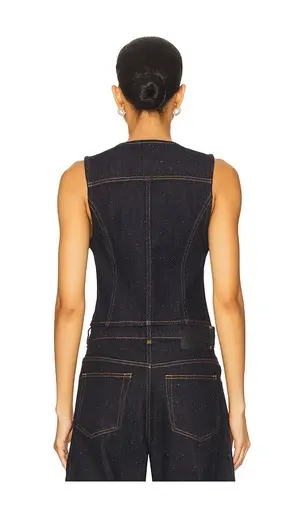 GANNI Neppy Denim Waistcoat