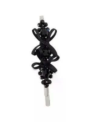 Simone Rocha Crystal-embellished Hair Clips - Black