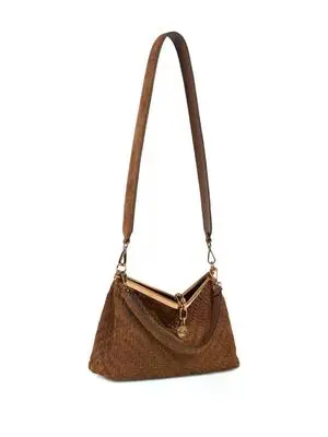 Etro Vela Woven Suede Bag - Brown