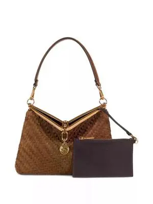 Etro Vela Woven Suede Bag - Brown