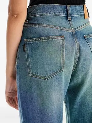 Destin Korea Jeans Wide Leg High Rise Denim