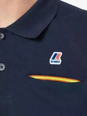 K-WAY Briac Pocket Logo Polo Shirt - Blue