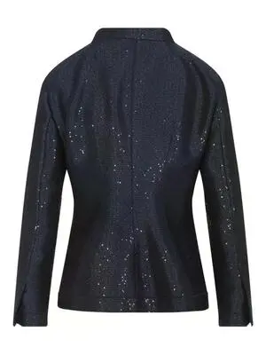 Giorgio Armani Sequin Embellished Jacket - Blue