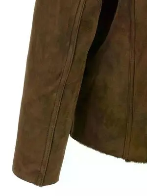 GIORGIO BRATO Hooded Suede Jacket