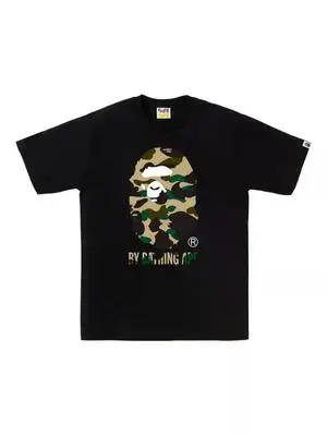 A BATHING APE Camouflage-print Logo T-shirt