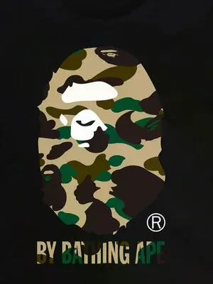 A BATHING APE Camouflage-print Logo T-shirt
