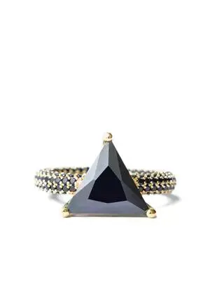 IZABEL DISPLAY Mega Triangle Ring - Black