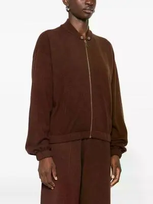 Fabiana Filippi Zip-front Cardigan - Brown