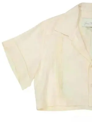Johanna Ortiz Pleated-panel Short-sleeve Shirt