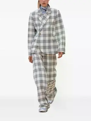 Baum Und Pferdgarten Pleated Check Trousers