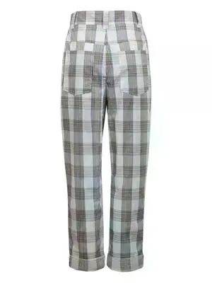 Baum Und Pferdgarten Pleated Check Trousers