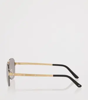 Cartier Rectangular Aviator Sunglasses
