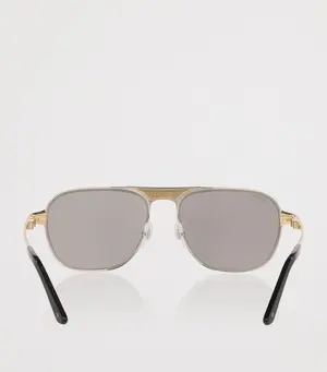 Cartier Rectangular Aviator Sunglasses