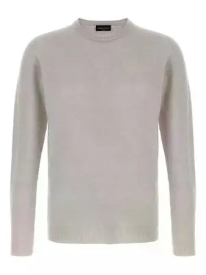 ROBERTO COLLINA Crew Neck Long Sleeve Knit - Grey