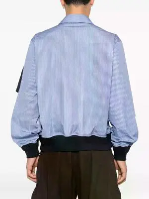 Sacai Striped Panelled Bomber Jacket