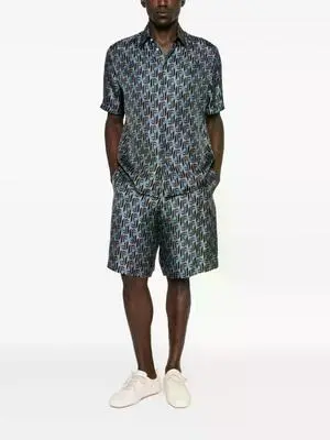 Fendi Logo-print Silk Shirt