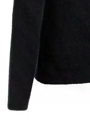ROBERTO COLLINA Cashmere Blend Crew Neck Sweater - Black