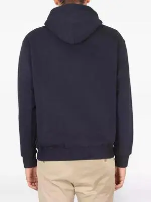 Aspesi Embossed Logo Cotton Hoodie