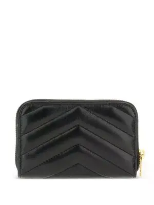 Saint Laurent Cassandre Quilted-leather Zip Wallet