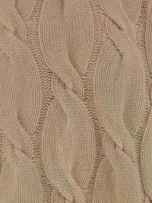 Bruno Manetti Cable Knit Crew Neck Sweater