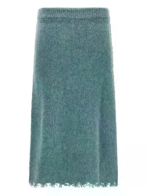 JIL SANDER Knitted Midi Skirt With Elastic Waistband