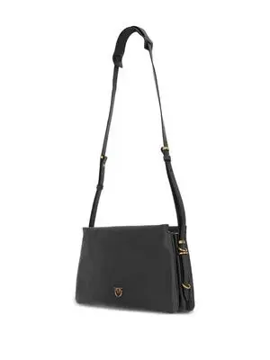 Pinko Love Birds Motif Shoulder Bag - Black