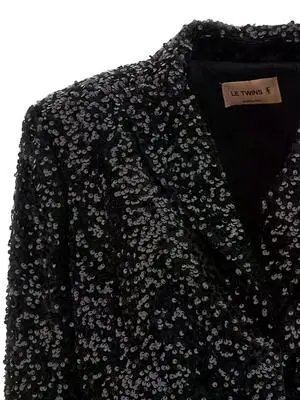 LE TWINS Double-breasted Sequin Blazer