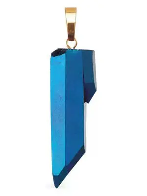 CRYSTAL HAZE Quartz-stone Pendant - Blue