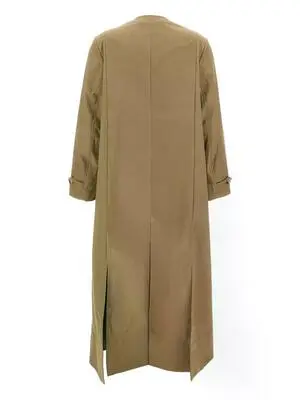 Simone Rocha Embellished Belted Cotton-blend Coat - Brown