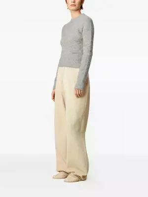 AMI Paris Crew Neck Embroidered Logo Sweater