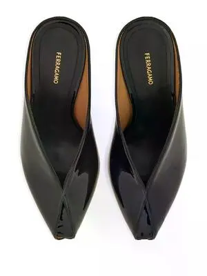 FERRAGAMO Peep-toe Wedge Pumps