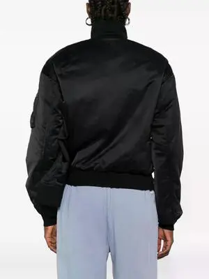 Y3 Long-sleeved Bomber Jacket With Zip Detailing