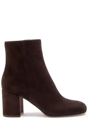 GIANVITO ROSSI Suede Ankle Boots - Brown
