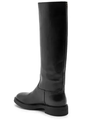 GIANVITO ROSSI Ascott Leather Knee-high Boots - Black