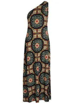 La DoubleJ Clingy Roy Printed Stretch-jersey Midi Dress