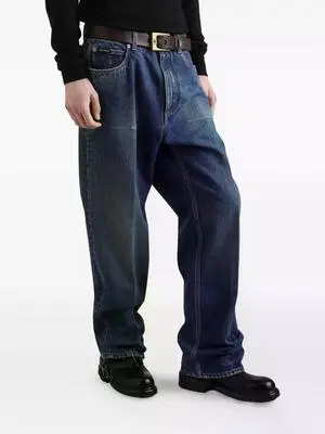 Dolce & Gabbana Distressed Logo Plaque Jeans