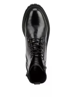 Geox Lace-up Zip Ankle Boots