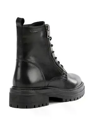Geox Lace-up Zip Ankle Boots