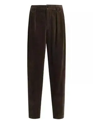 Dolce & Gabbana Pleated Corduroy Trousers - Brown