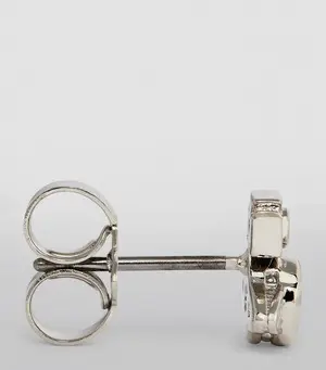 VIVIENNE WESTWOOD Mayfair Bas Relief Stud Earrings With Crystal