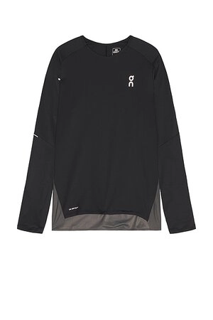 On Performance Long-sleeve Technical Top - Black & Eclipse