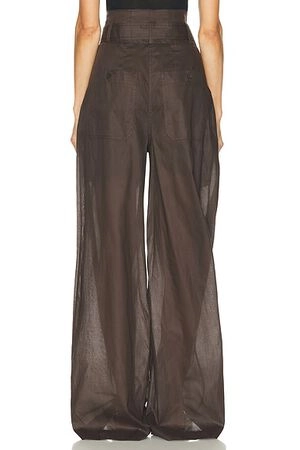 Adam Lippes Jericho Pleated Wide-leg Trousers - Ebony